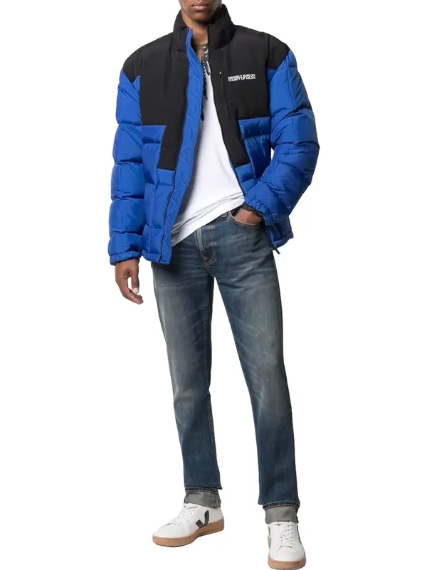 COUNTY OF MILAN Marcelo Burlon Quilted Jacket - Blue