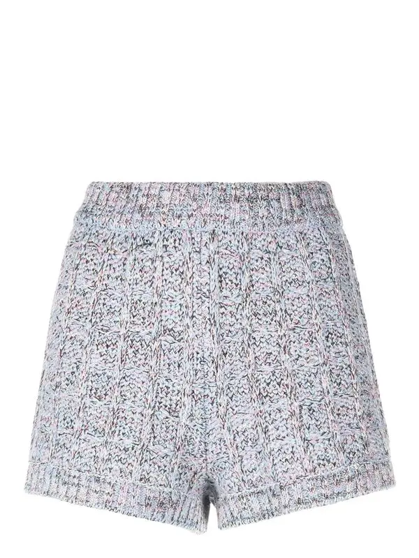 Missoni Chunky-knit Shorts - Blue