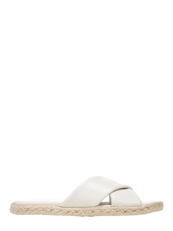 Vince Selene Crisscross Flat Sandals - White