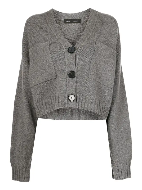 Proenza Schouler Eco Cashmere Cardigan - Grey