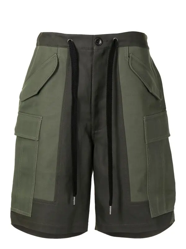 PORTS V Two-tone Cargo Shorts - Green