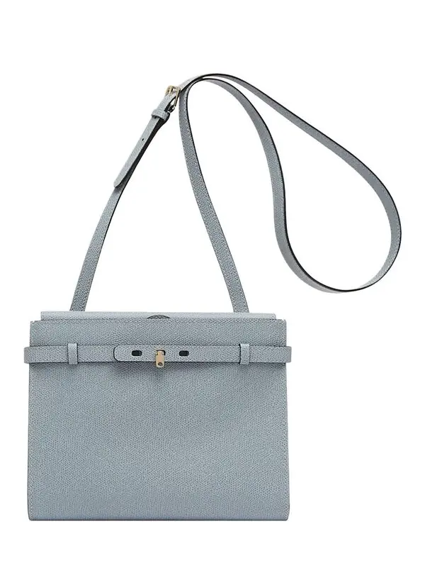 VALEXTRA B-tracollina Leather Shoulder Bag - Sahara