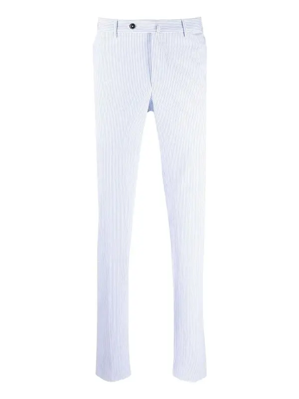 PT TORINO Pinstripe-pattern Chinos - White