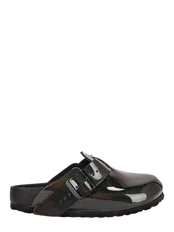 Rick Owens X Birkenstock Boston Iridescent Shoe - Black