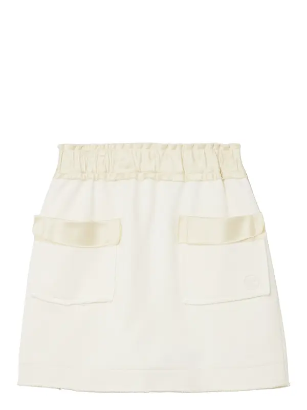 AZ FACTORY Organic Cotton And Seacell-blend Mini Skirt - White