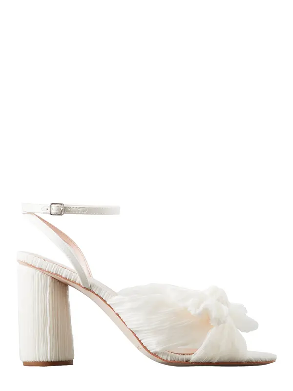 LOEFFLER RANDALL Camellia Bow-embellished Sandals - Off-white