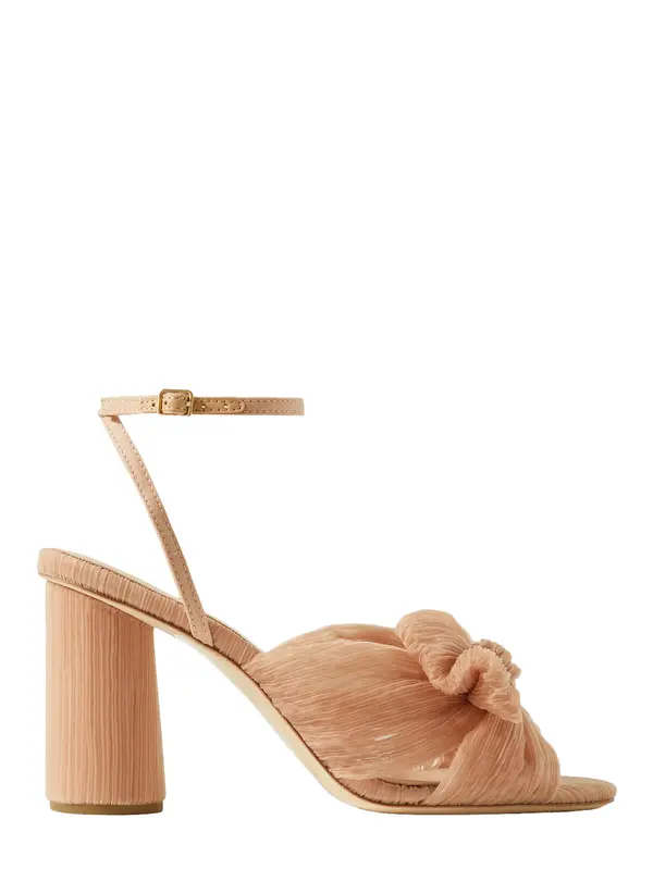 LOEFFLER RANDALL Camellia Bow-embellished Sandals - Pink