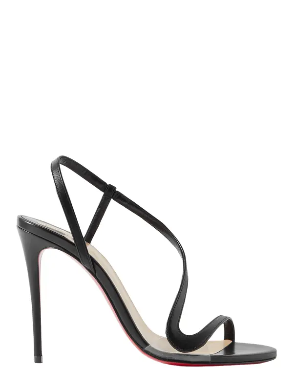 CHRISTIAN LOUBOUTIN Rosalie 100 Leather Sandals - Black