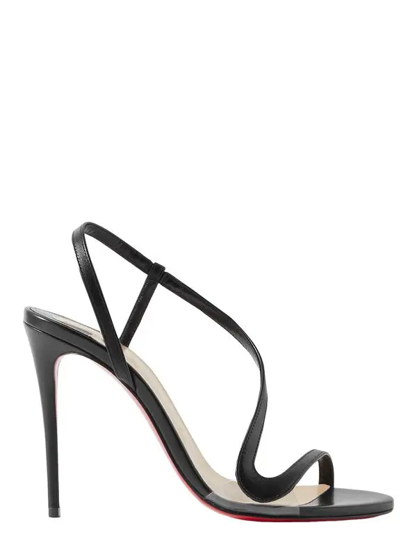 CHRISTIAN LOUBOUTIN Rosalie 100 Leather Sandals - Black