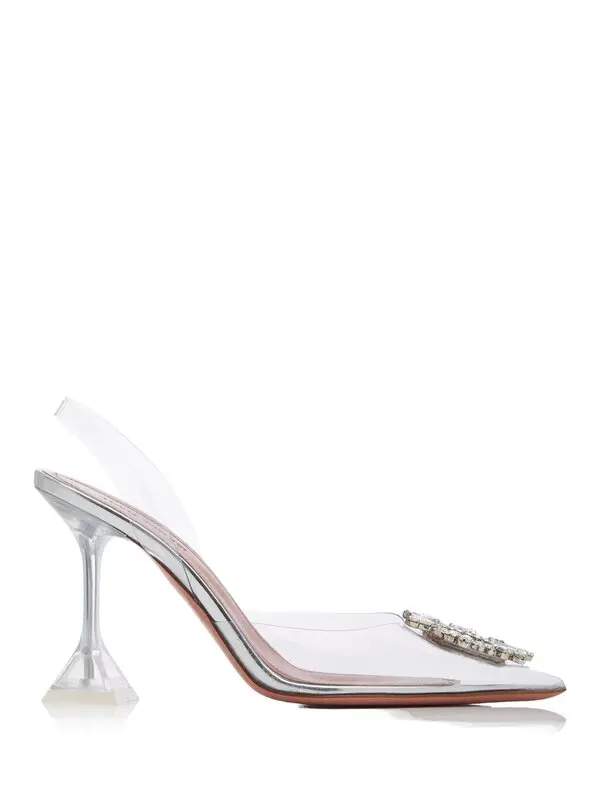 Amina Muaddi Begum Crystal-embellished Pumps - Clear