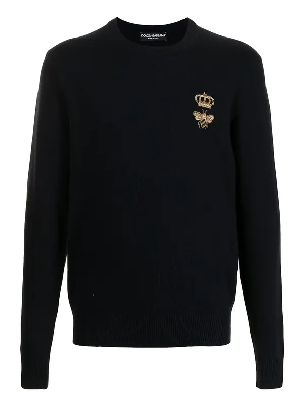 Dolce & Gabbana Logo-patch Jumper - Black
