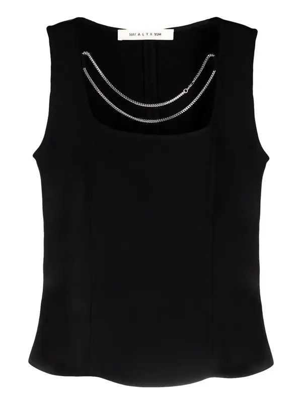 1017 Alyx 9sm Chain-detail Sleeveless Blouse - Black