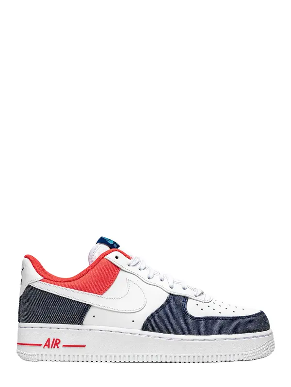 Nike Air Force 1 '07 Lx Usa Denim Sneakers - White