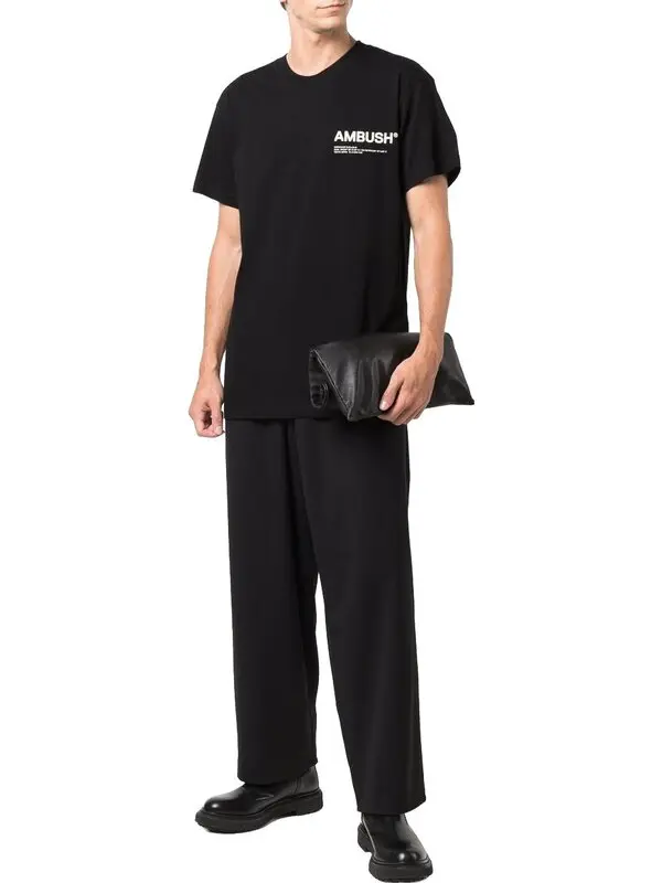 AMBUSH Logo-print Cotton T-shirt - Black