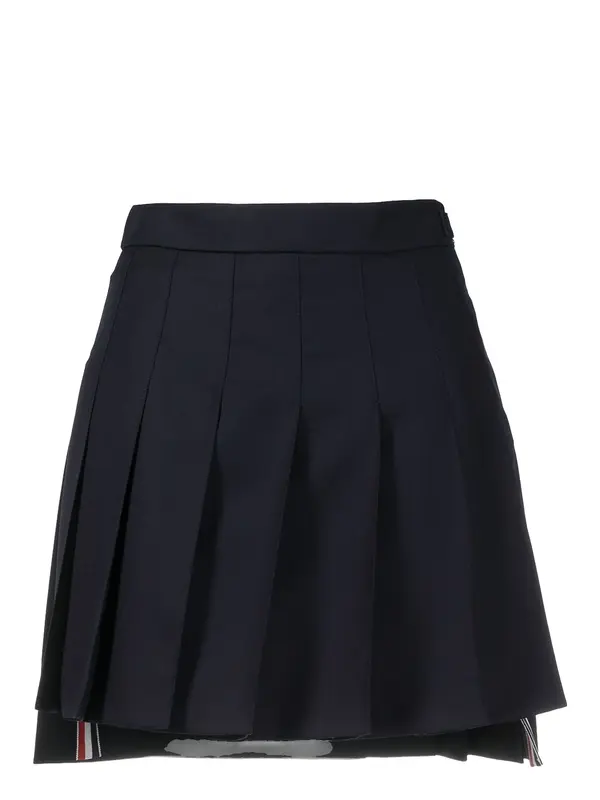Thom Browne Dropped Back Mini Pleated Skirt - Blue
