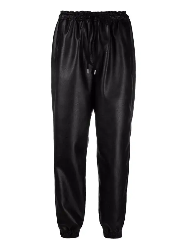 Stella McCartney Kira Faux Leather Trousers - Black