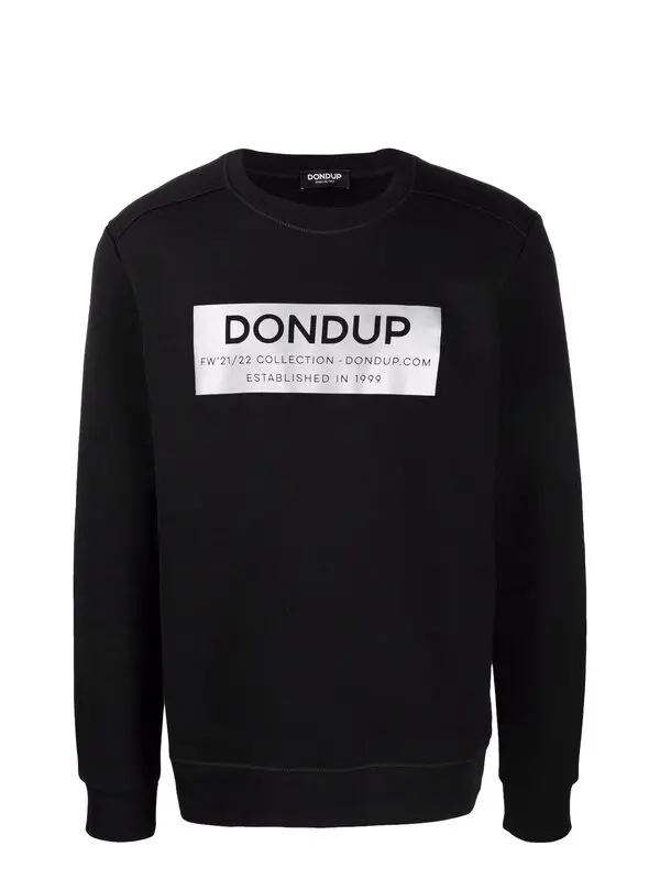 DONDUP Logo-print Crewneck Sweatshirt - Black