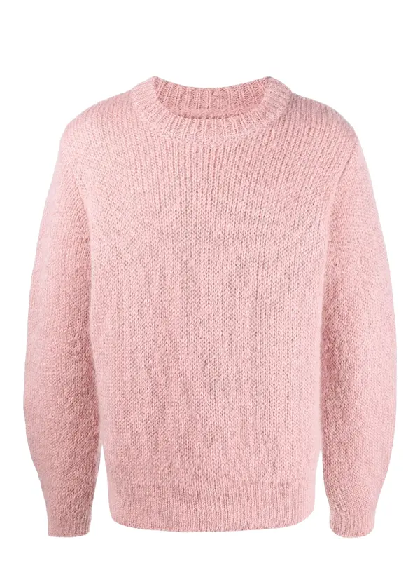 JIL SANDER Chunky Knit Crewneck Jumper - Pink