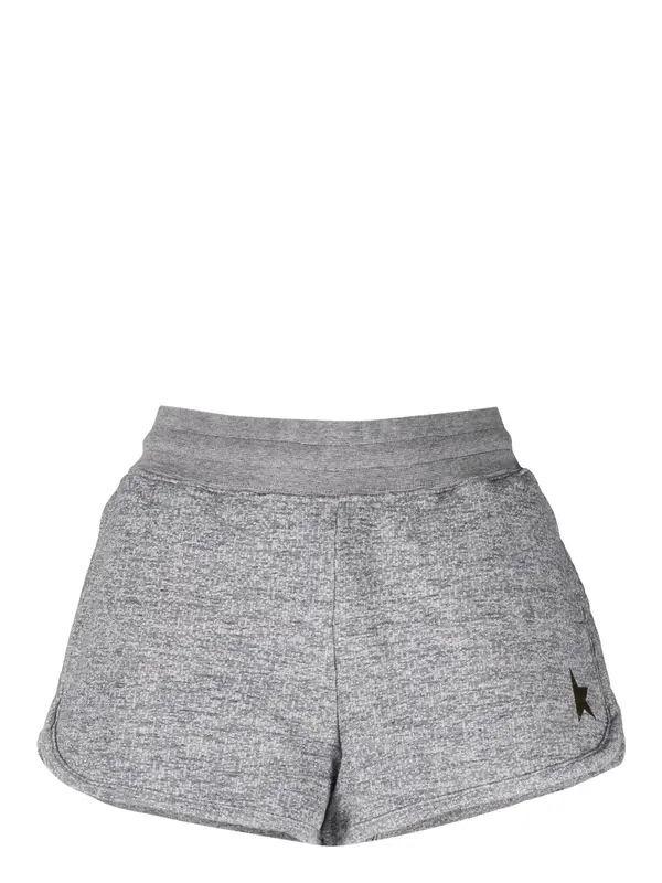 GOLDEN GOOSE Embroidered-logo Shorts - Grey