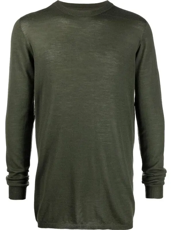 Rick Owens Fine-knit Wool Jumper - Green