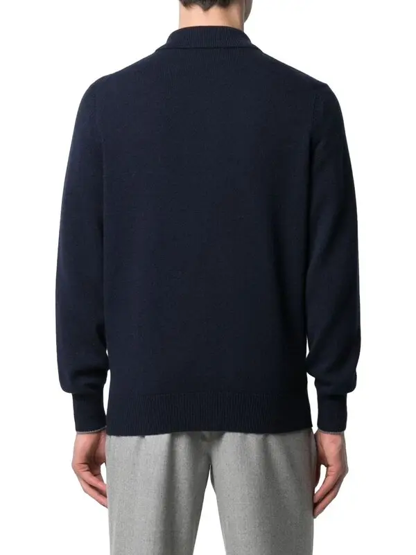 Brunello Cucinelli Cashmere Two-pocket Cardigan - Blue