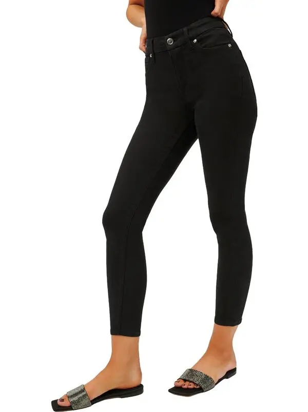 Good American Good Legs High Rise Skinny Jeans - Black002