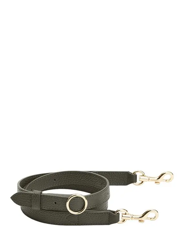 Cuyana Adjustable Leather Strap - Dark Green