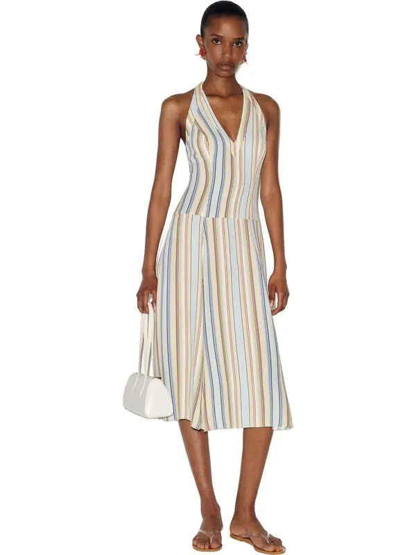 REFORMATION Sofia Zebra Print Midi Dress - Multi