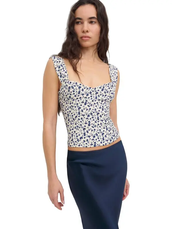 REFORMATION Hester Top - Ivory