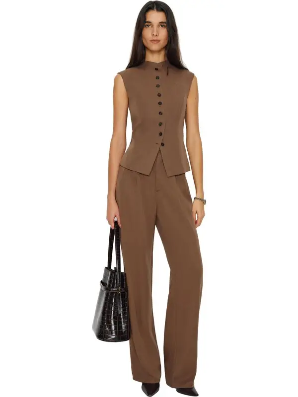 REFORMATION Mason Pant - Brown
