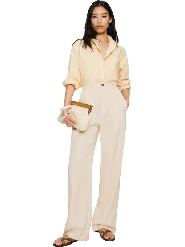 REFORMATION Mason Pant - Ivory