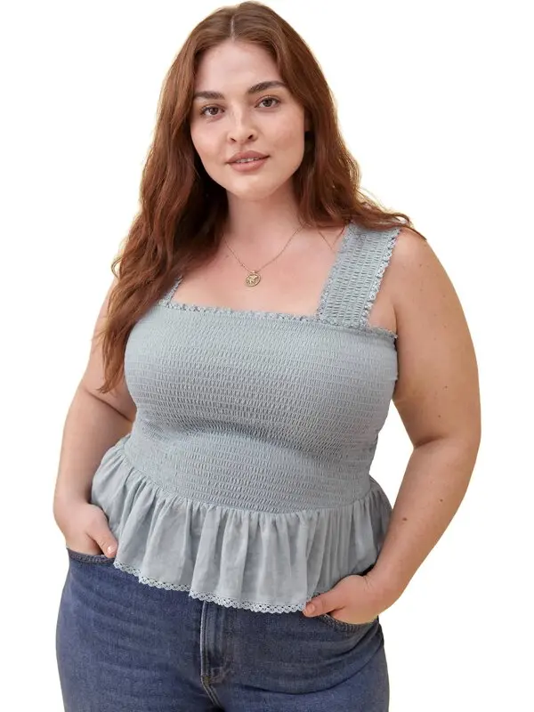 REFORMATION Oakleigh Top Es - Blue