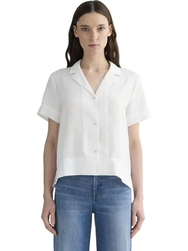 Everlane Linen Notch Shirt - White