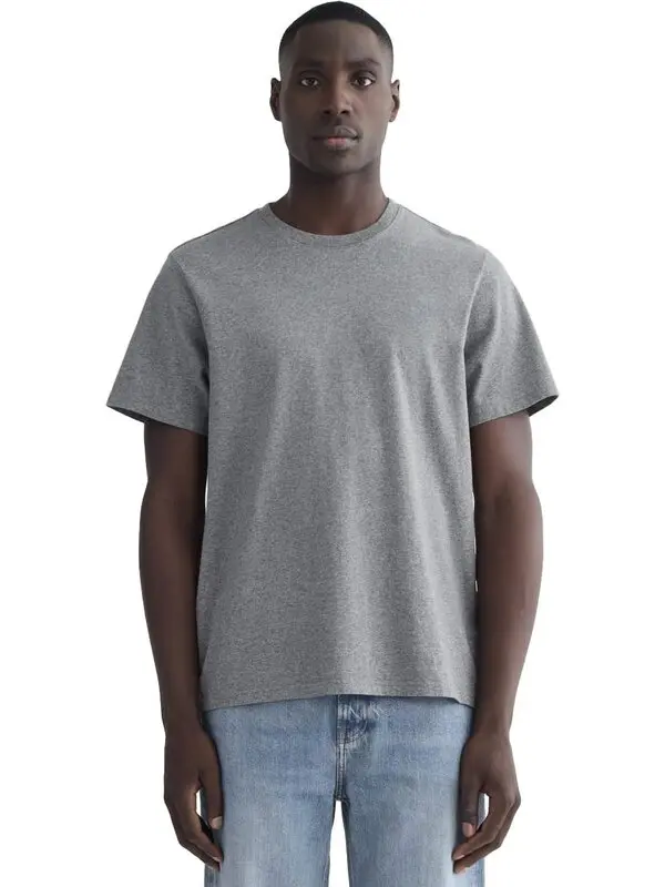 Everlane Premium-weight Crew Neck Tshirt - Mid Heathered Grey