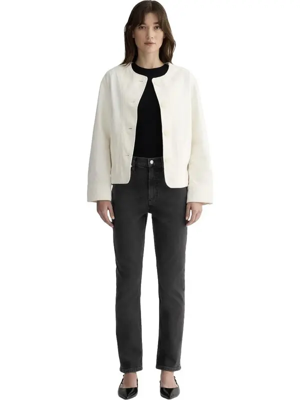Everlane Original Cheeky Straight Leg Jean - Washed Black