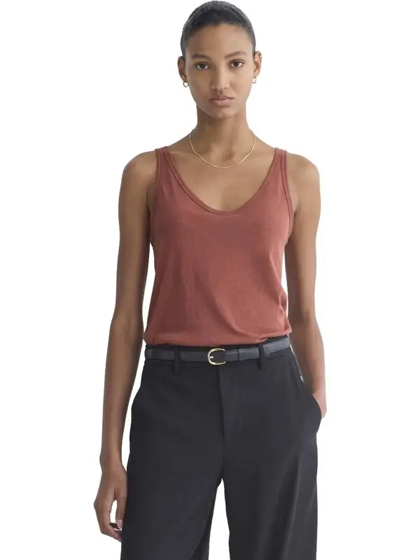 Everlane Air Cami Top - Henna Red