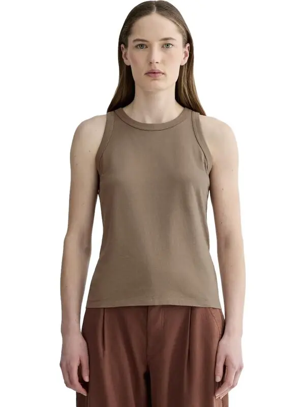 Everlane Essential Cotton Tank Top - Mocha