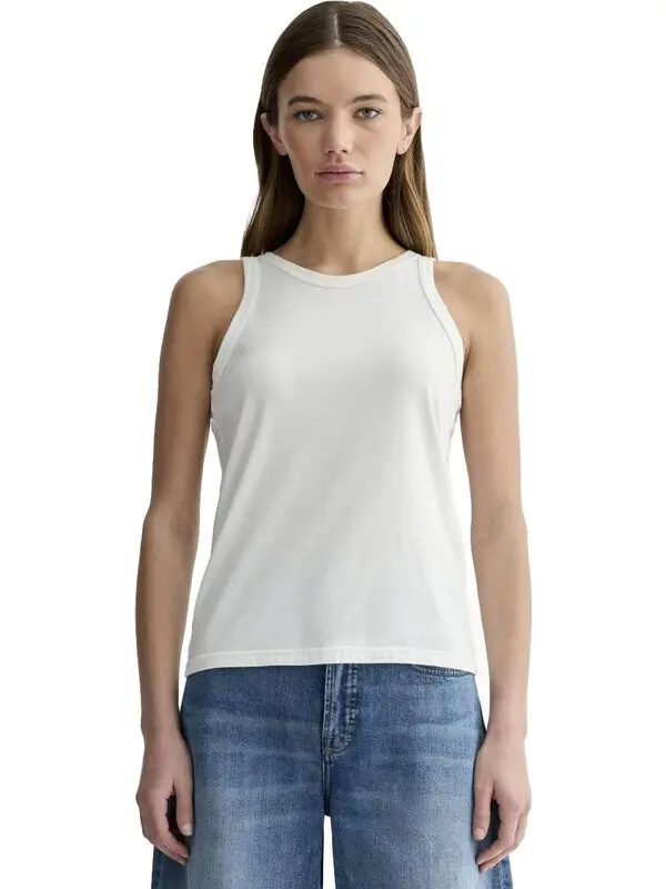 Everlane Essential Cotton Tank Top - White