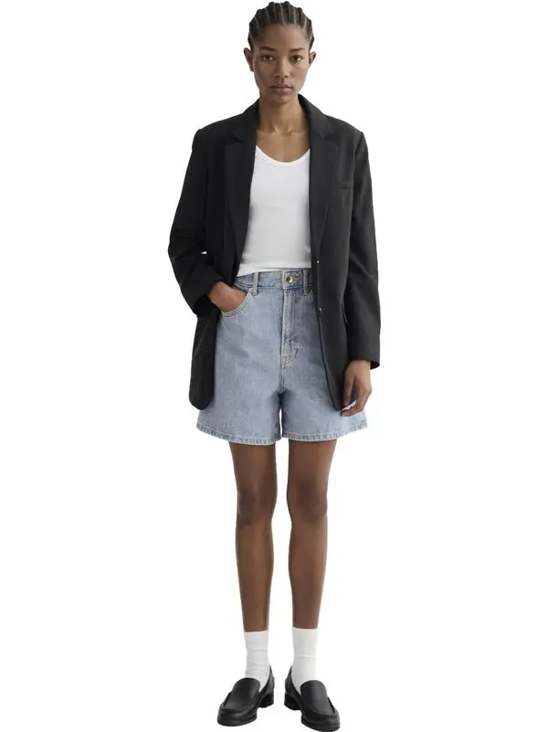 Everlane A-line Denim Short - Light Indigo