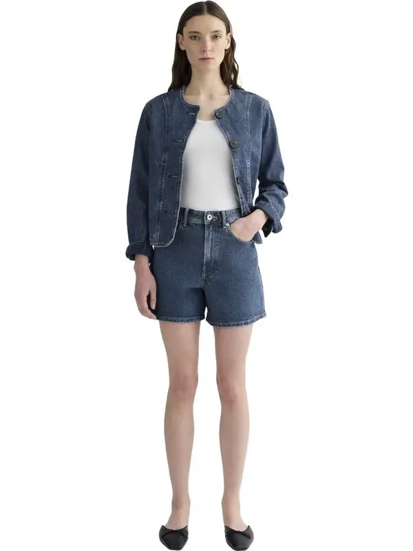 Everlane A-line Denim Short - Ocean