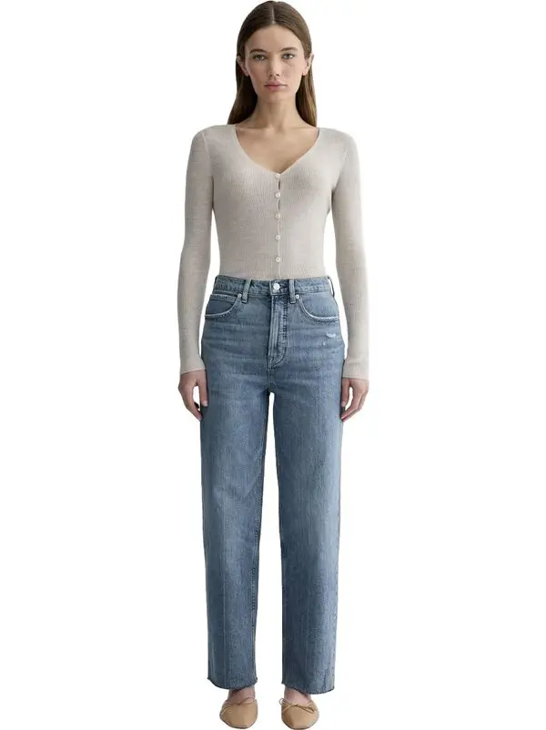 Everlane Way-high® Straight Leg Jean - Distressed