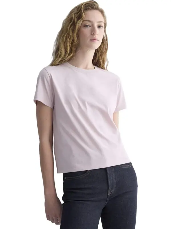 Everlane Box-cut Essential Cotton T-shirt - Burnished Lilac