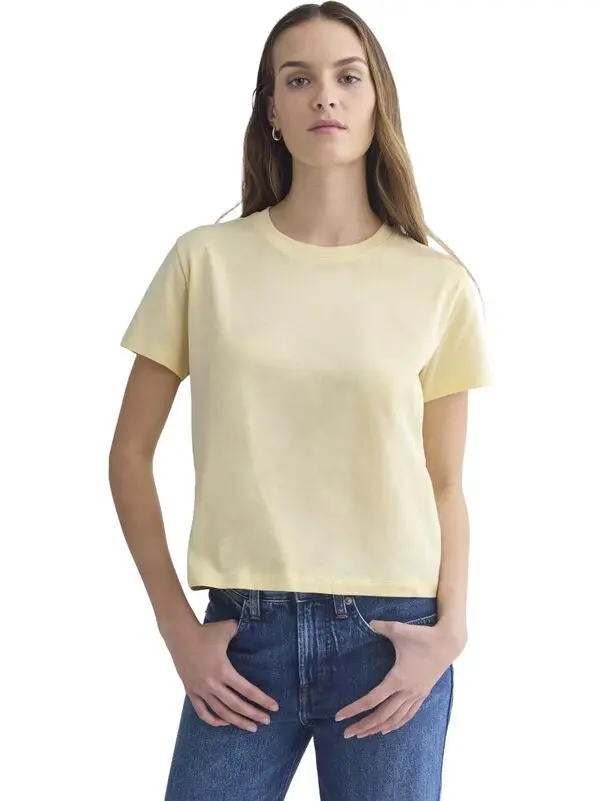 Everlane Box-cut Essential Cotton T-shirt - Double Cream