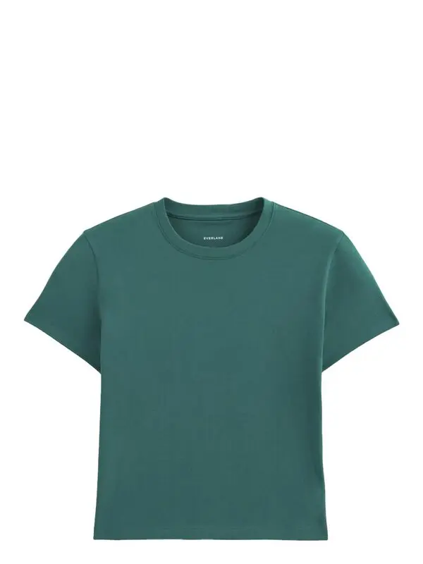 Everlane Essential Cotton Box-cut T-shirt - Everglade