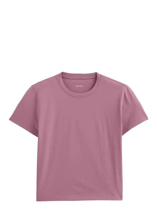 Everlane Box-cut Essential Cotton T-shirt - Heather Rose