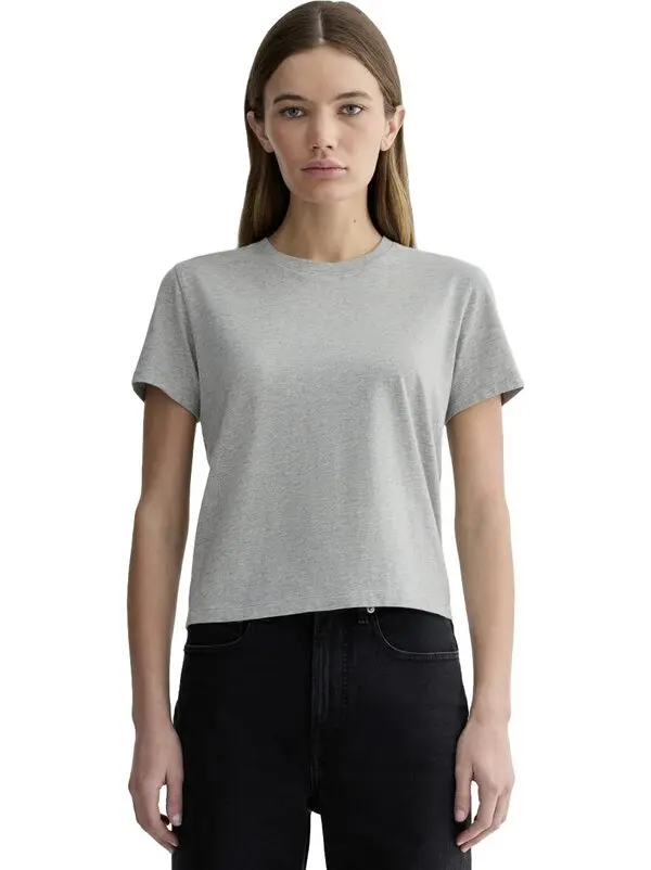 Everlane Essential Cotton Box-cut T-shirt - Heathered Grey