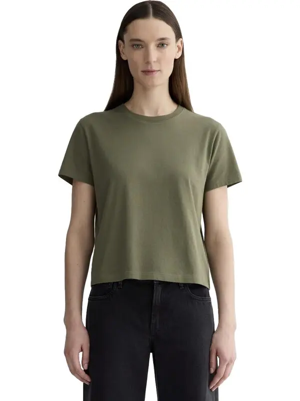 Everlane Box-cut Essential Cotton T-shirt - Kalamata