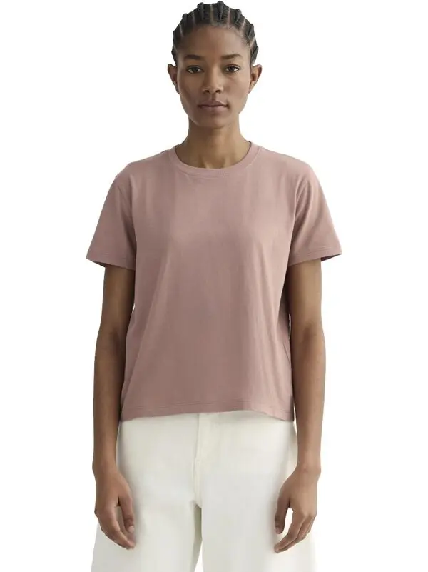 Everlane Box-cut T-shirt In Essential Cotton - Rose Dusk