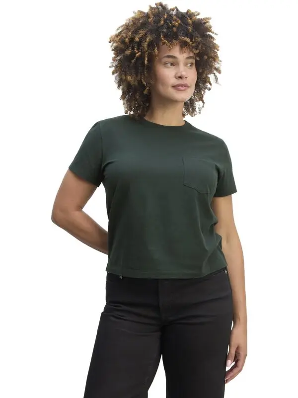 Everlane Box-cut Essential Cotton T-shirt - Scarab