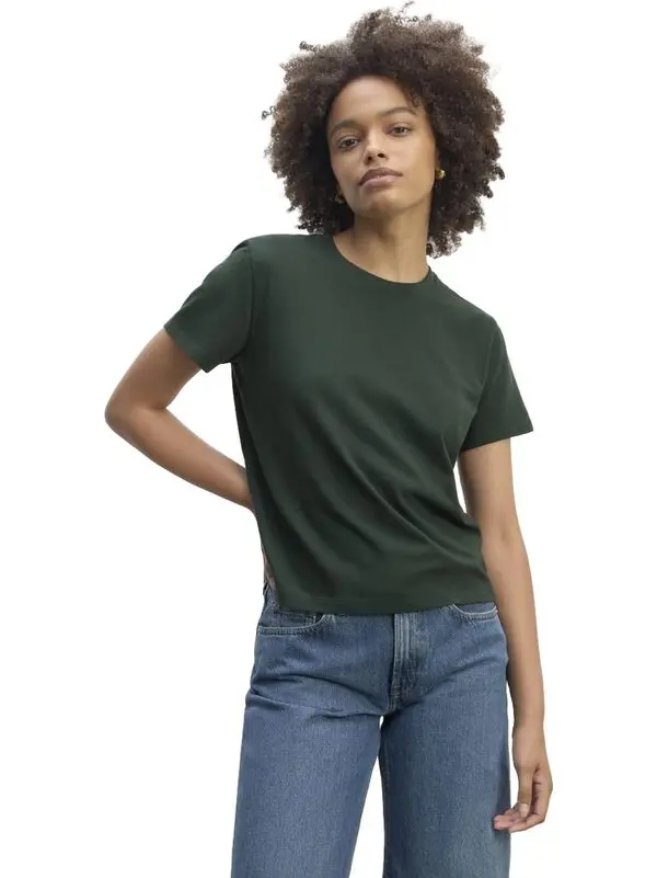 Everlane Box-cut Essential Cotton T-shirt - Scarab